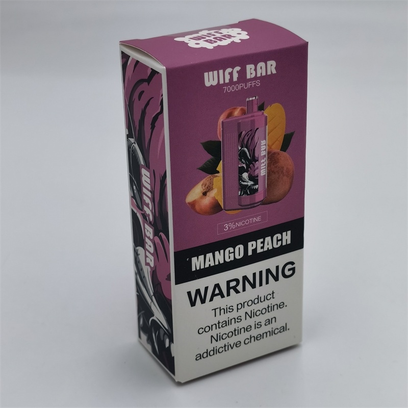 VAPE WIFF BAR Disposable Rechargeable up to 7000 Puffs Plus Vape 550mAh ...