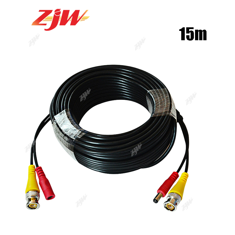 ZJW 5M 10M 15M 20M 30M 40M BNC RG59 Video Power Siamese Cable Security ...