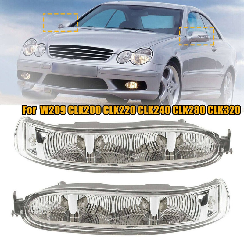 2Pcs Car Mirror Lamp Turn Signal Light for Benz C209 W209 CLK200 CLK220 ...