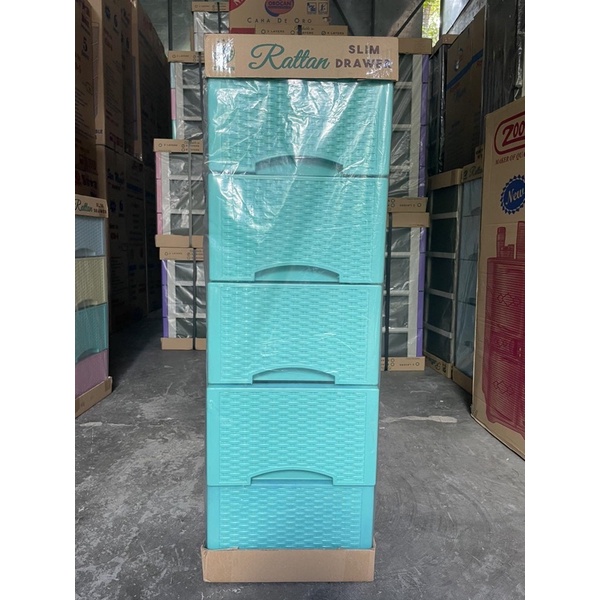 NEW‼️ Ichiban Slim Drawer Rattan 5 Layer (Free Delivery within Metro ...