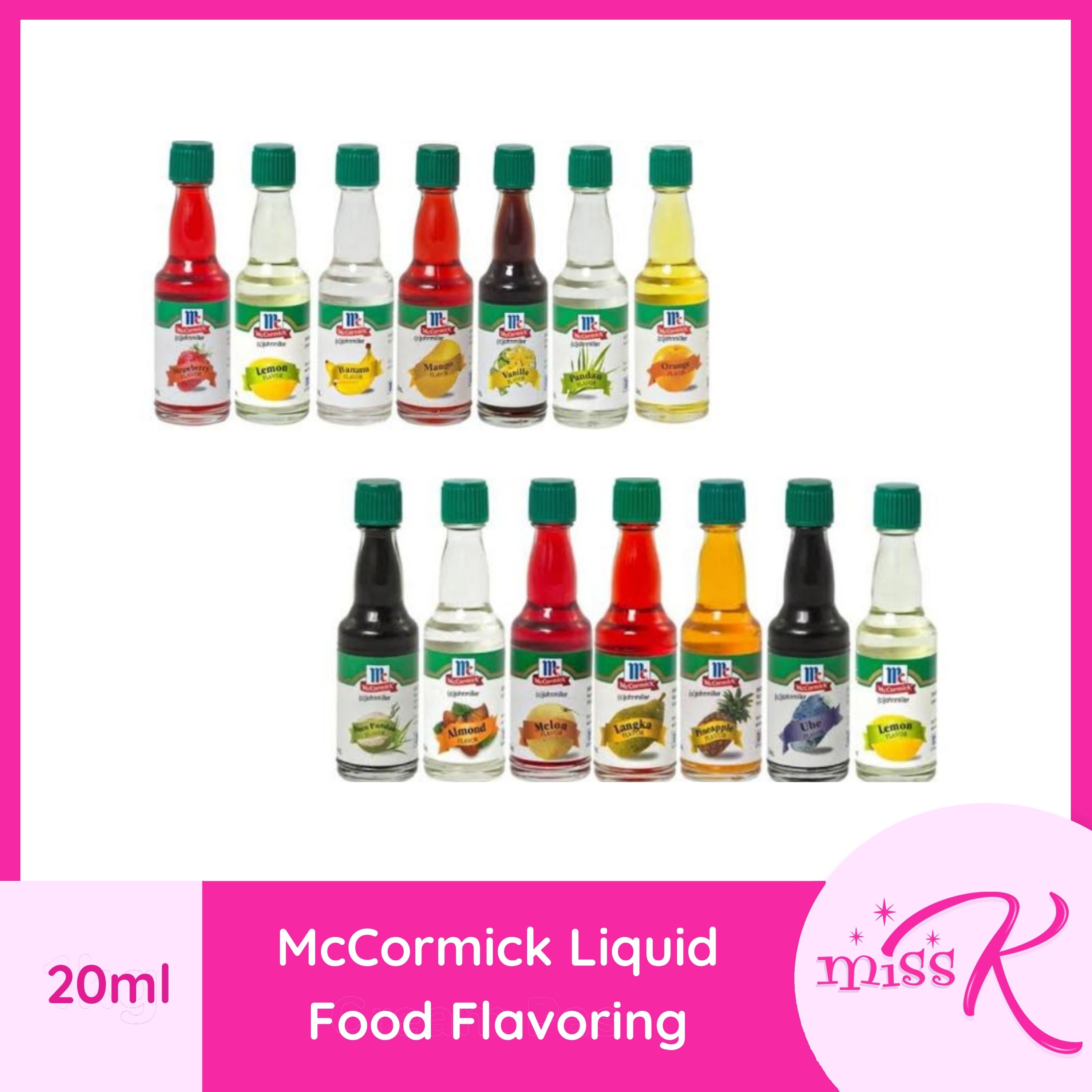 McCormick Liquid Food Flavoring | Food Flavors | 20ml | Lazada PH