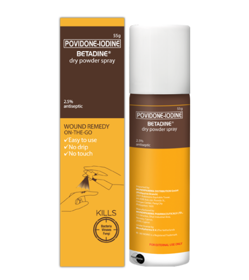 BETADINE POVIDONE-IODINE DRY POWDER SPRAY 55g | Lazada PH
