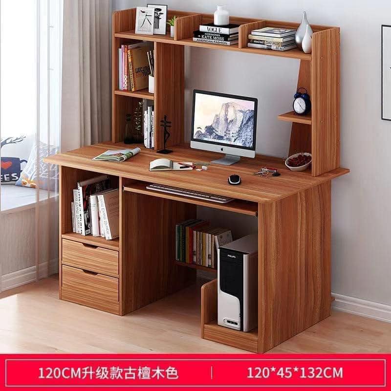 Computer Table with Open Shelves, Drawers, Main Unit Rack High Quality ...