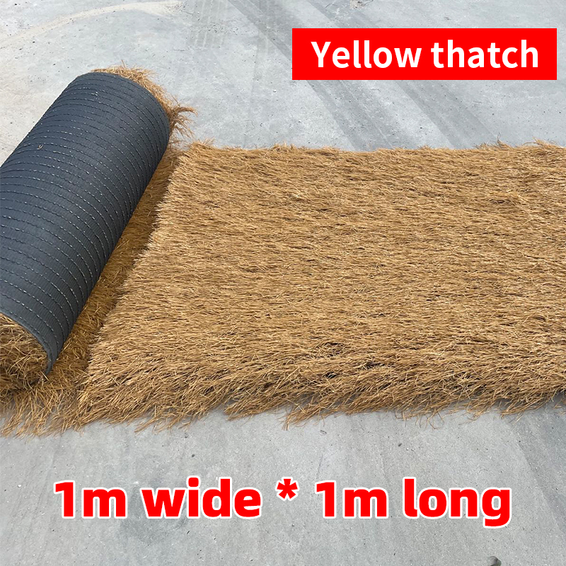 Synthetic grass roof, yellow artificial thatch, suitable for Tiki bar ...
