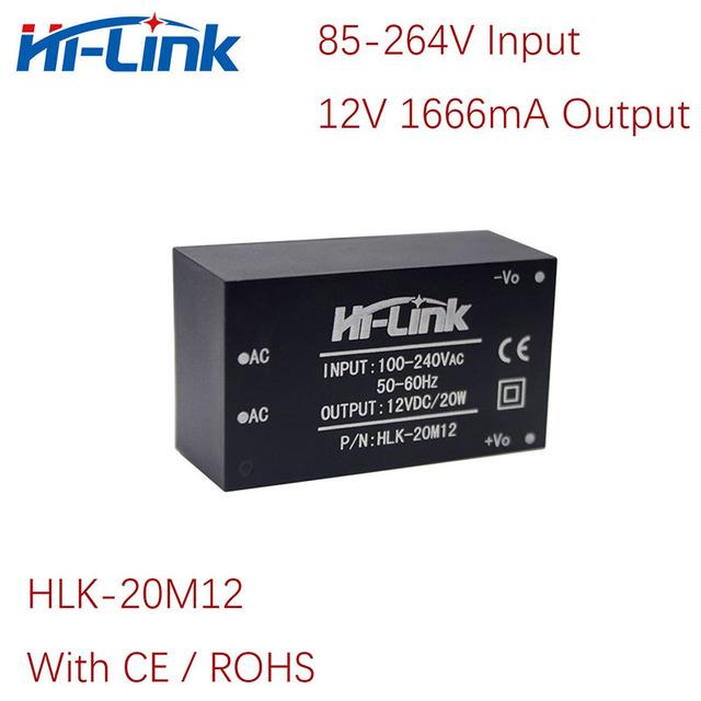 Hi-Link Ultra Small 220V/110V to 5V/9V/12V/15V/24V 20W Output AC to DC ...