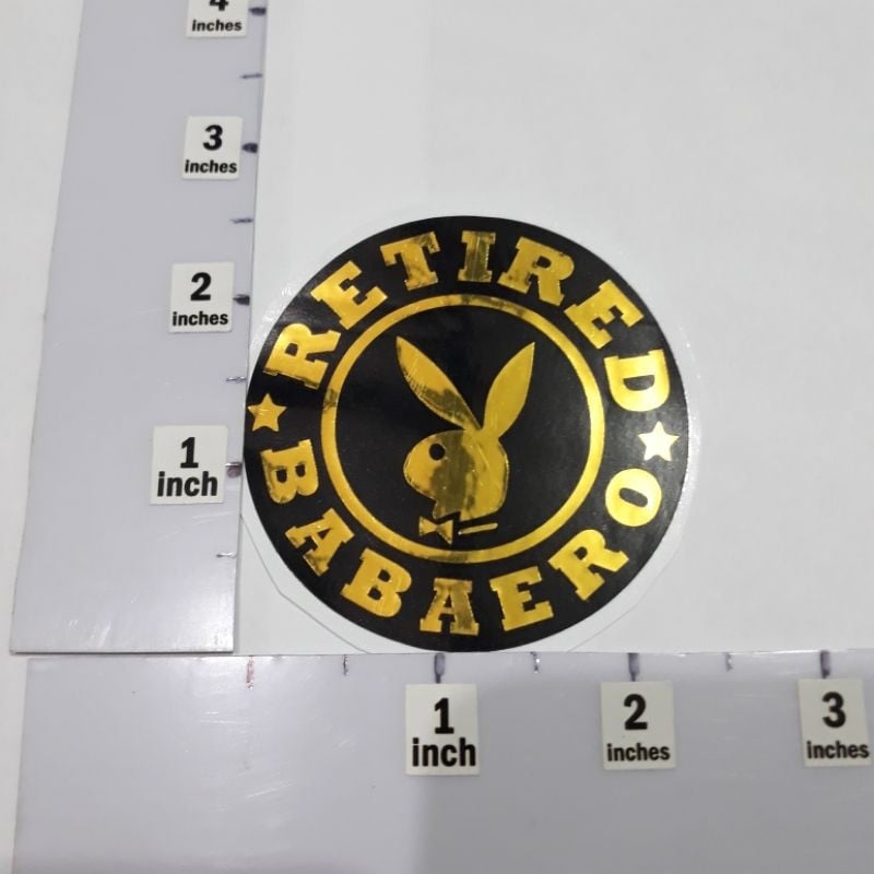 Retired Babaero B Sticker Decal in Silver, Gold & Hologram | Lazada PH