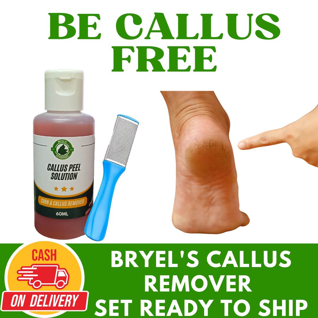 ⚡⚡⚡BRYELS CALLUS SOLUTION 60ML WITH FREE FILE Pangtanggal Kalyo sa Paa ...