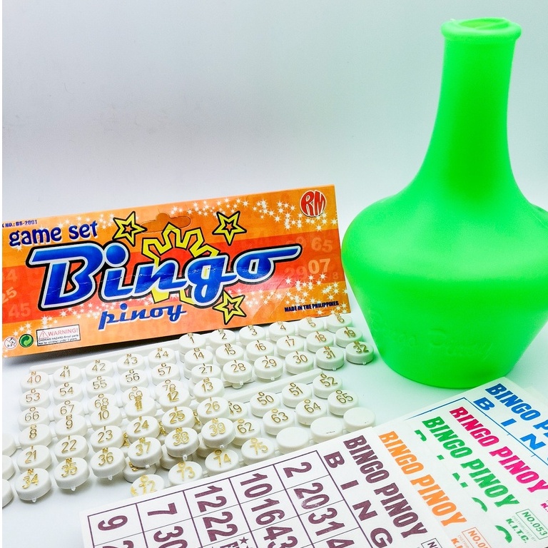 PINOY BINGO Jior and Big Set with Playing Cards and Complete 75 pcs ...