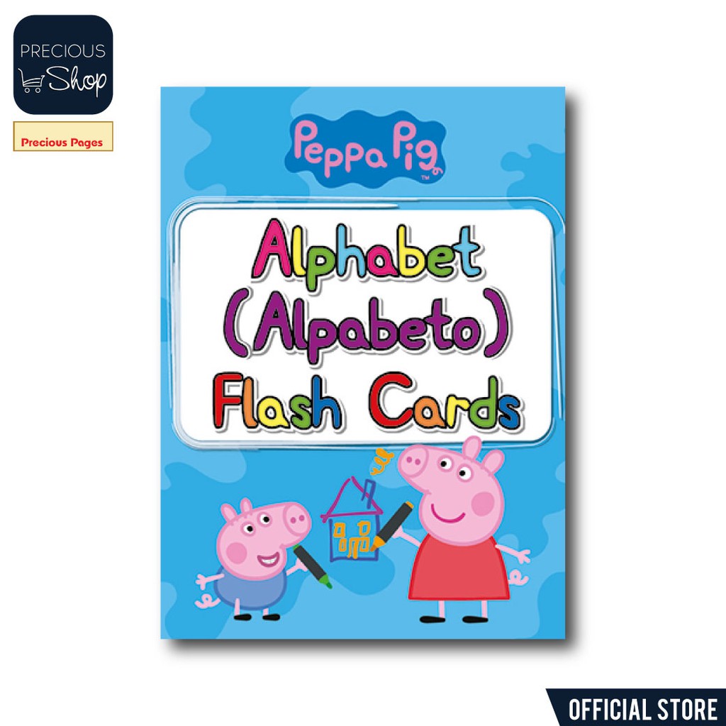 Peppa Pig Alphabet (Alpabeto) Flash Cards | Lazada PH