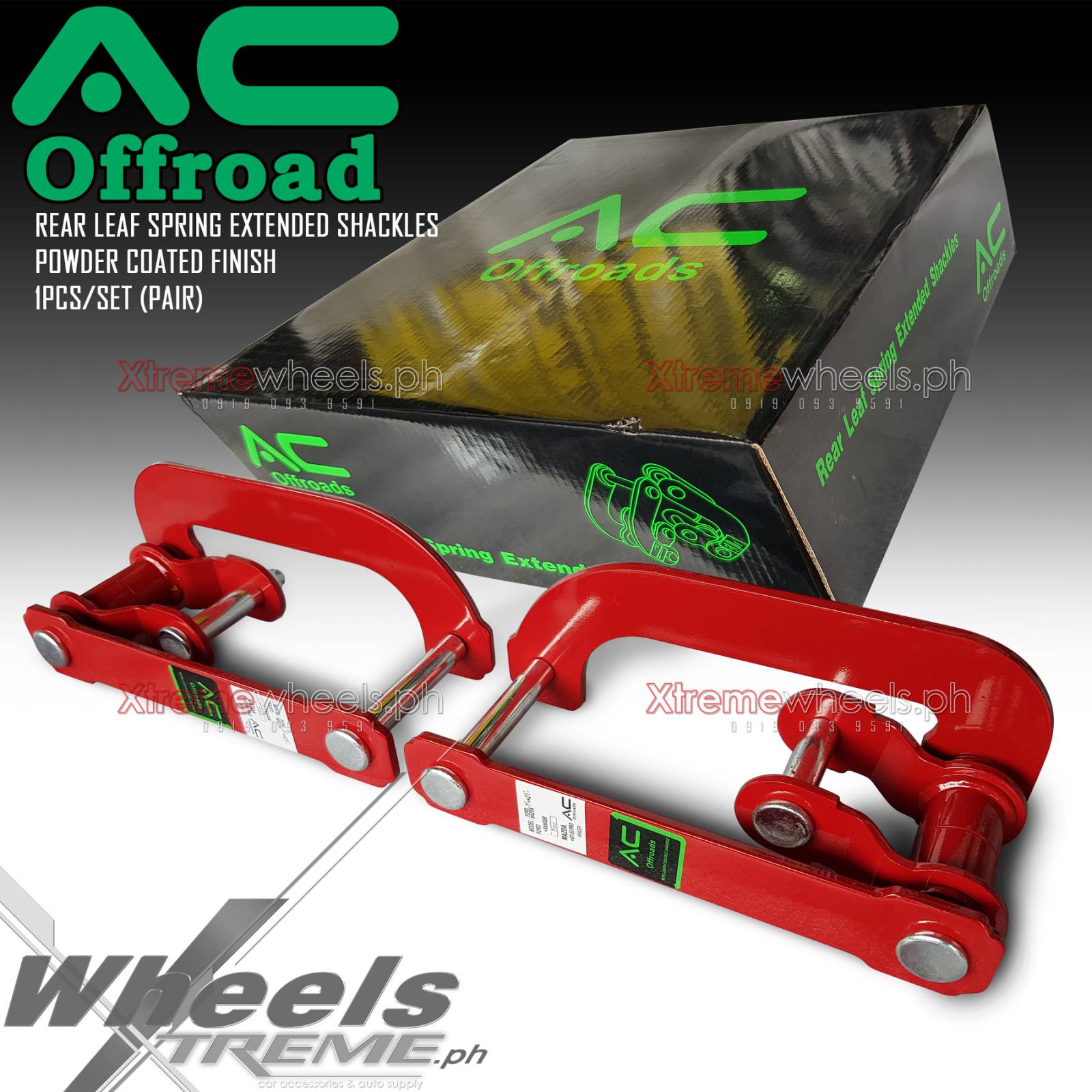 2pcs ISUZU DMAX 2014-2020 Ac Offroad Rear Leaf Spring Extended Shackle ...