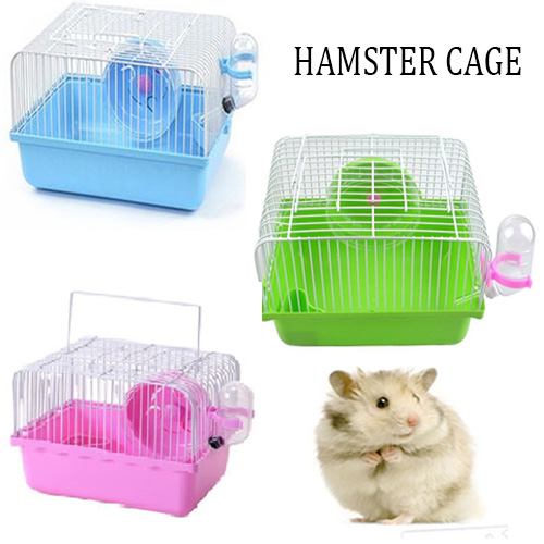 HAMSTER CAGE- Small House Pet Cage Hamster Mice Crates Transport Cage ...