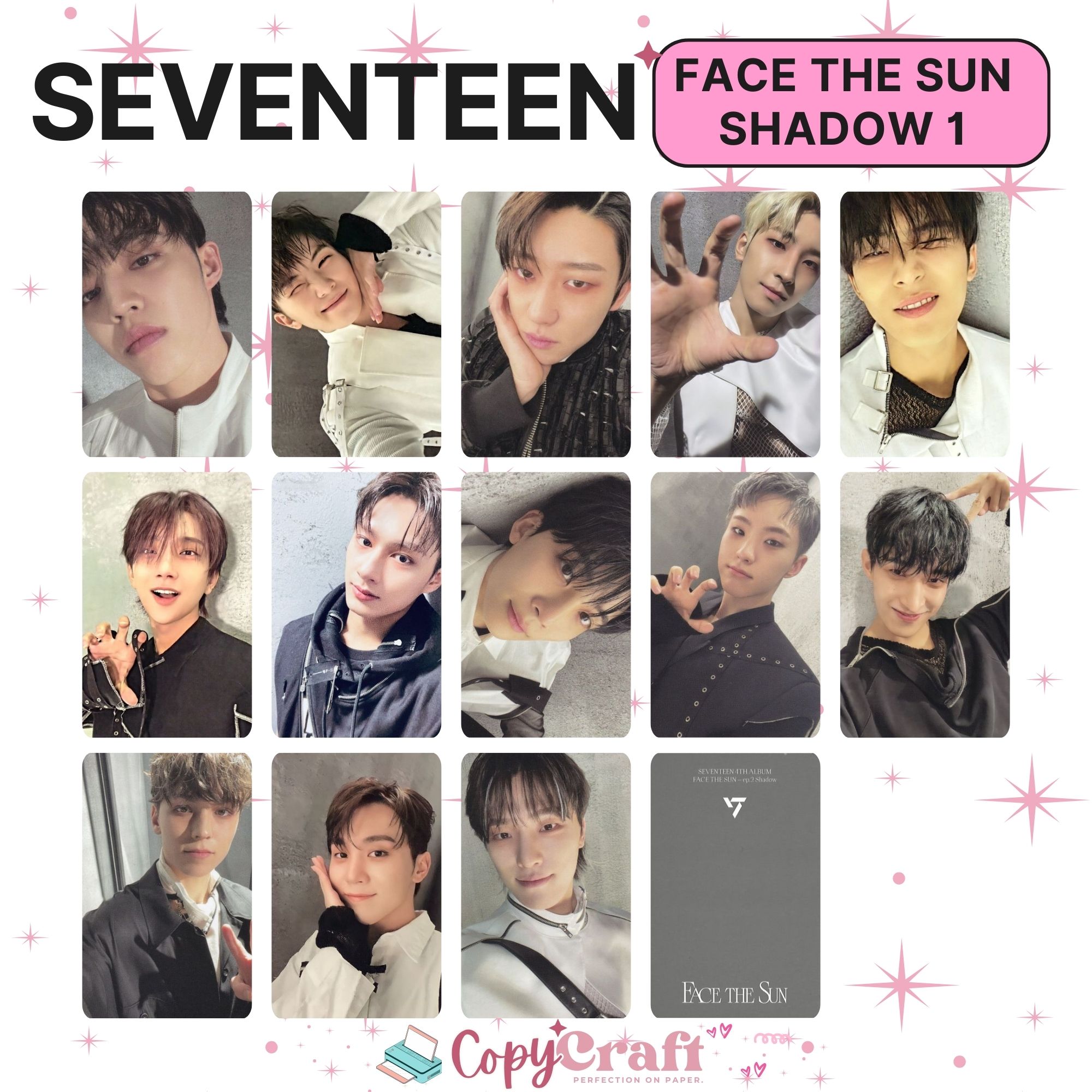 SEVENTEEN - SEVENTEEN - Face The Sun [Shadow & Ray] Album Photocards ...