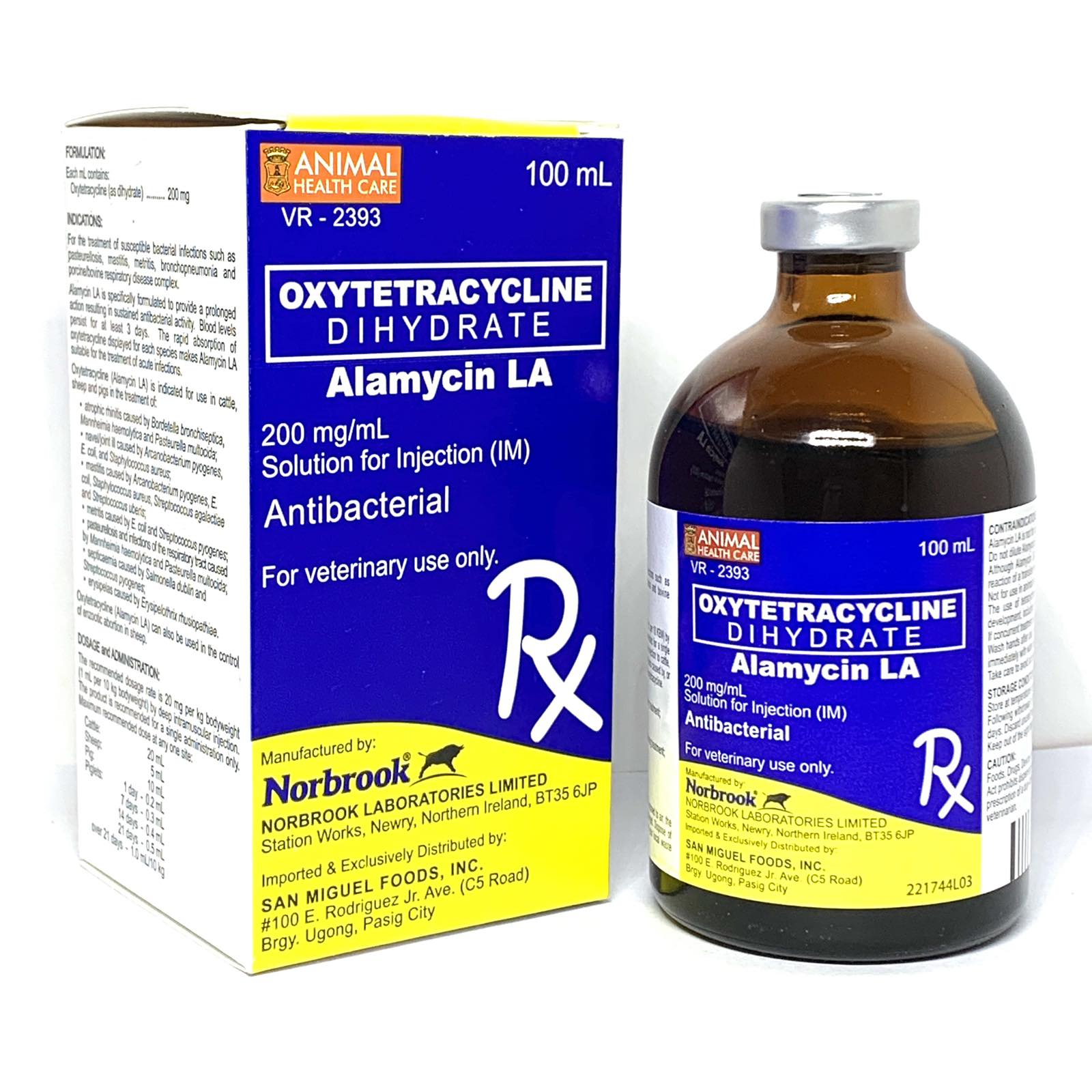 [FCR AGRIVET] Alamycin LA Antibacterial 200mg 100mL / Poultry Supplies ...