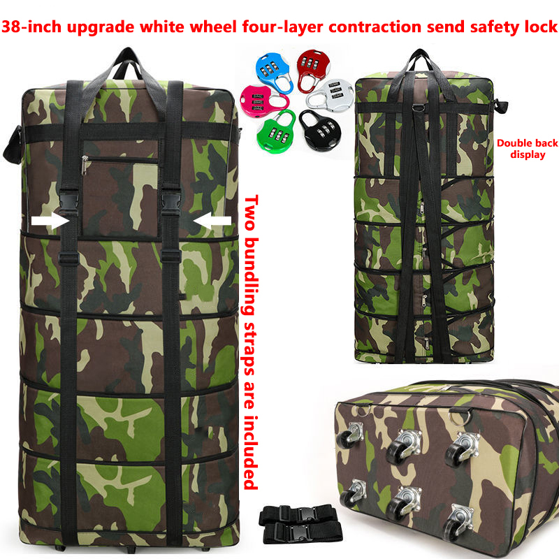 【STOCK】Waterproof Folding Air Consignment Bag Large Capacity Suitcase ...