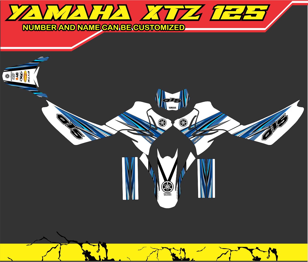 Yamaha xtz 125 full body decals | Lazada PH