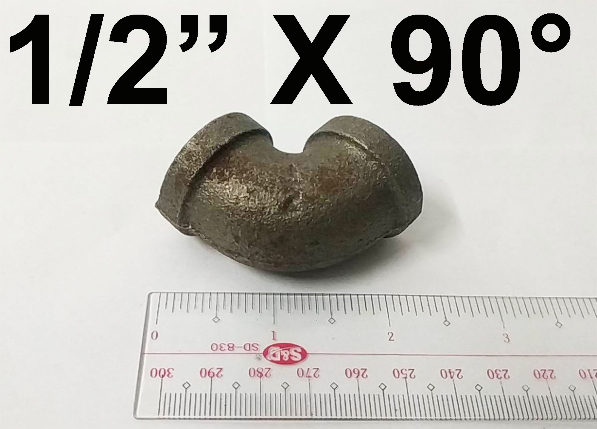 MECH BI ELBOW 1/2" x 90° THREADED SCH40 STANDARD BLACK IRON MALLABLE ...