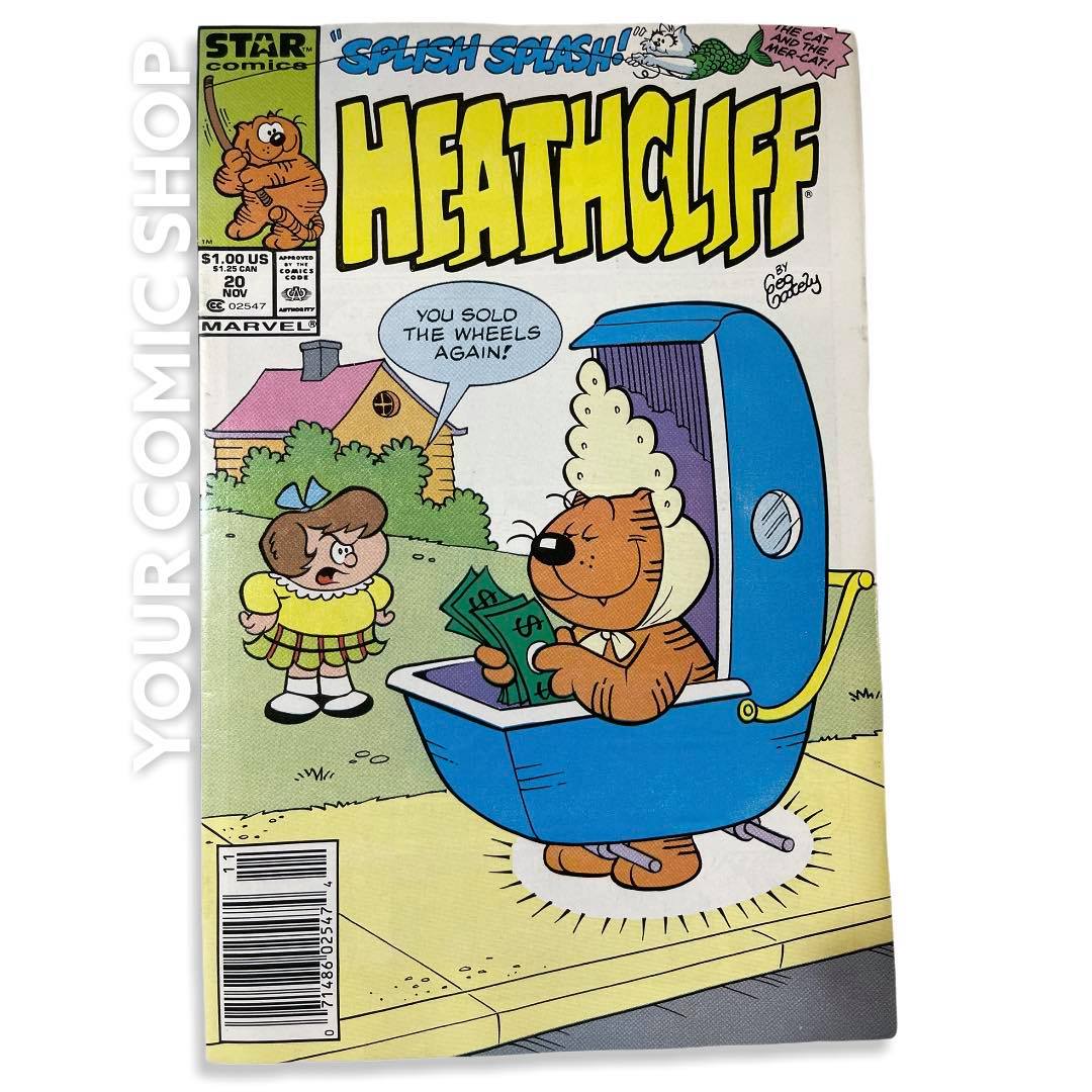 Heathcliff 20 Published Dec 1987 by Marv el/Star Comics Comic BOOK ...