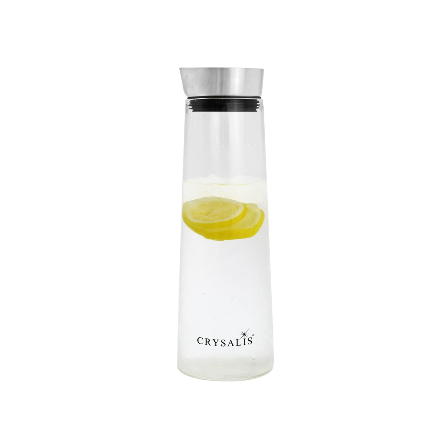Crysalis Premium Clear Glass Pitcher Leak Proof High Quality Stainless ...