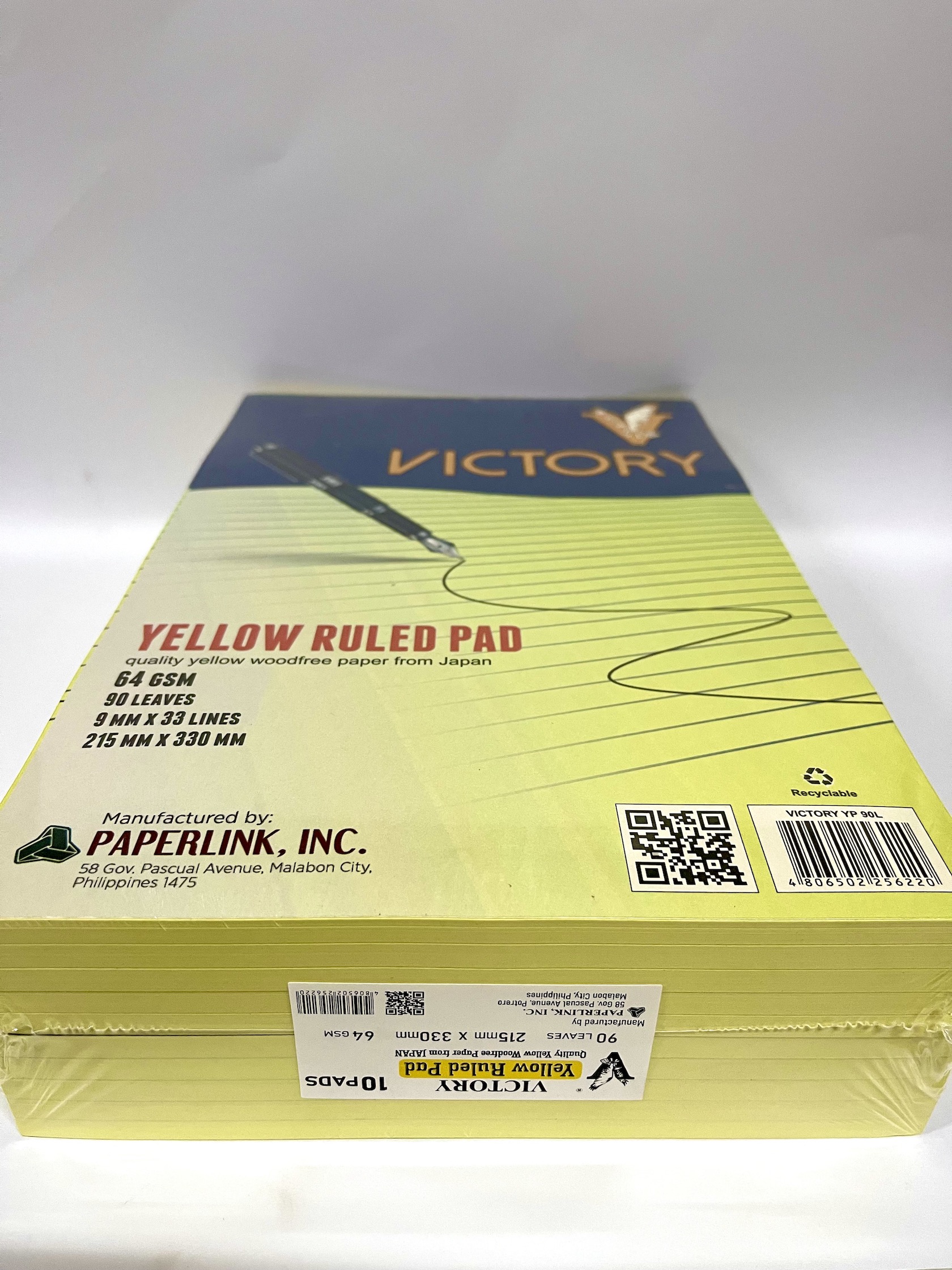 Yellow Pad Paper Victory l 90 Leaves l 64GSM l sold per 5 pads or 10 ...