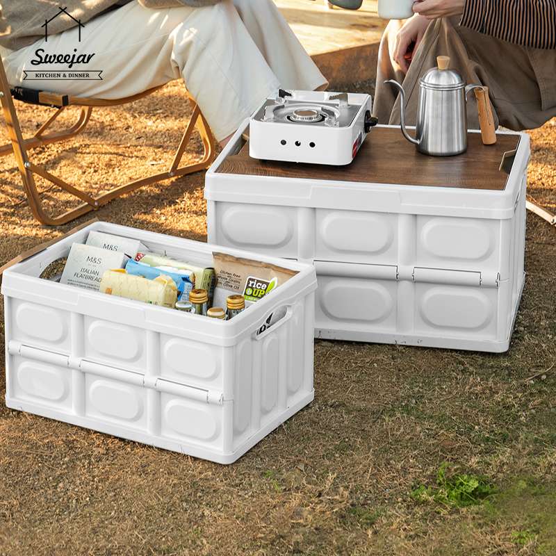 SWEEJAR PP Camping Box Foldable Large-Capacity Water Proof Storage ...