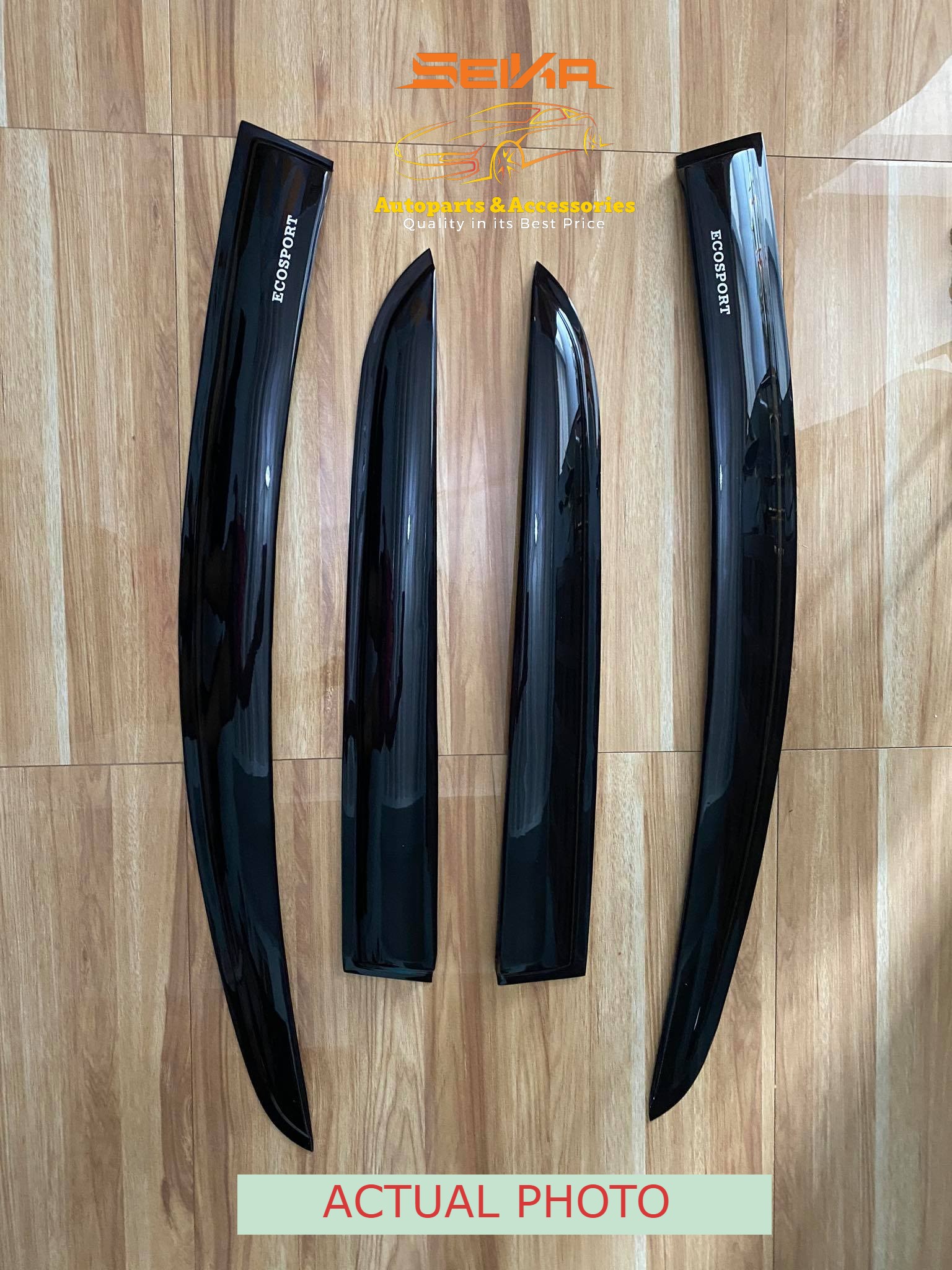 Ford Ecosport Rain Visor Window Visor Rain Guard 2013-2018 Black ...