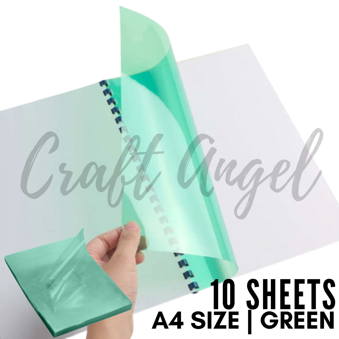 10pcs PVC Binding Cover 200 Microns A4 / Legal Colored Transparent ...