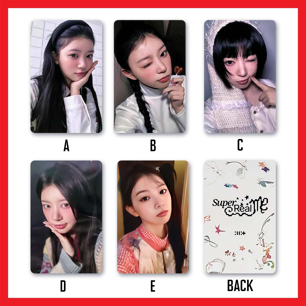 ILLIT SUPER REAL ME LUCKY DRAW CUSTOMIZED LOMO CARDS PHOTOCARDS HD ...