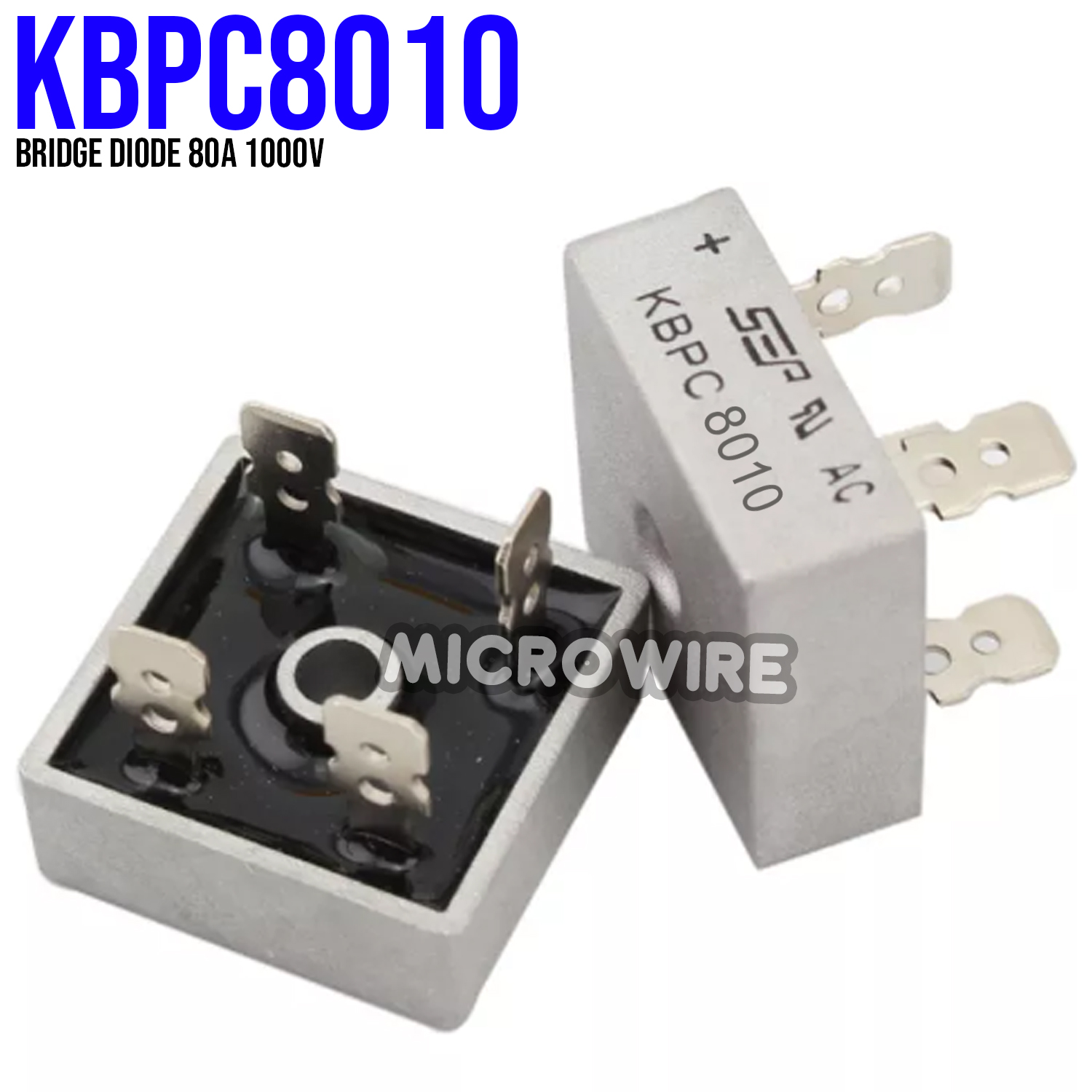 80A 1000V Metal Case Single Phase Diode Bridge KBPC8010 | Lazada PH