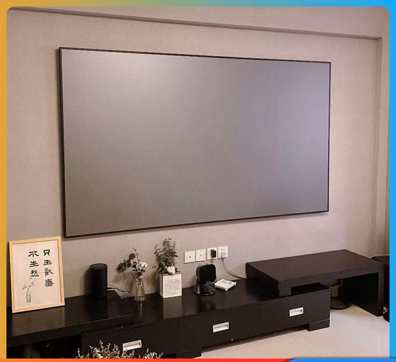 Projector Screen Simple folding metal anti-light curtain 60/72/84/100 ...