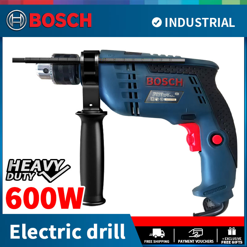 BOSCH portable electric hand drill set original heavy duty 13mm 600W ...