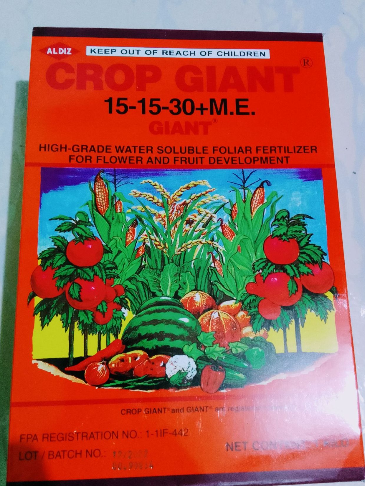 CROP GIANT 15-15-30+M.E.FOLIAR FERTILIZER(KILO) BY ALDIZ | Lazada PH