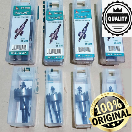 Duwell HSS Hole Saw Original 20mm 22mm 25mm 32mm 1/2 3/4 1 Steel Metal ...