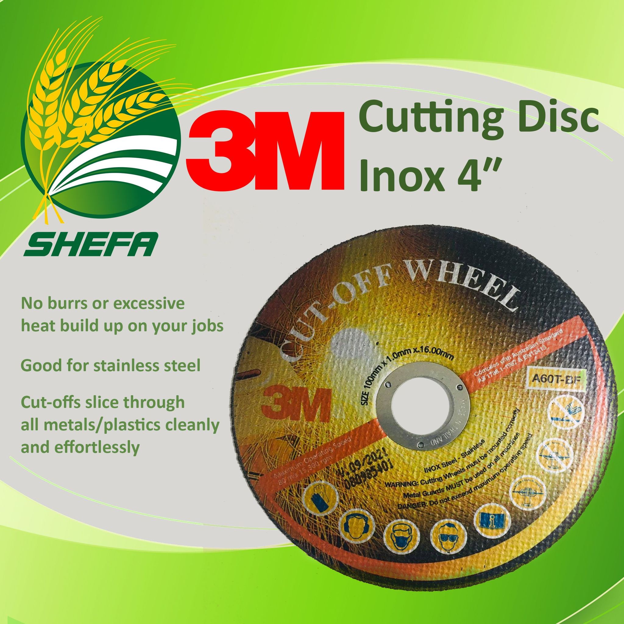 3M Cutting Disc for Stainless Metal INOX 4" , 1 pc | Lazada PH