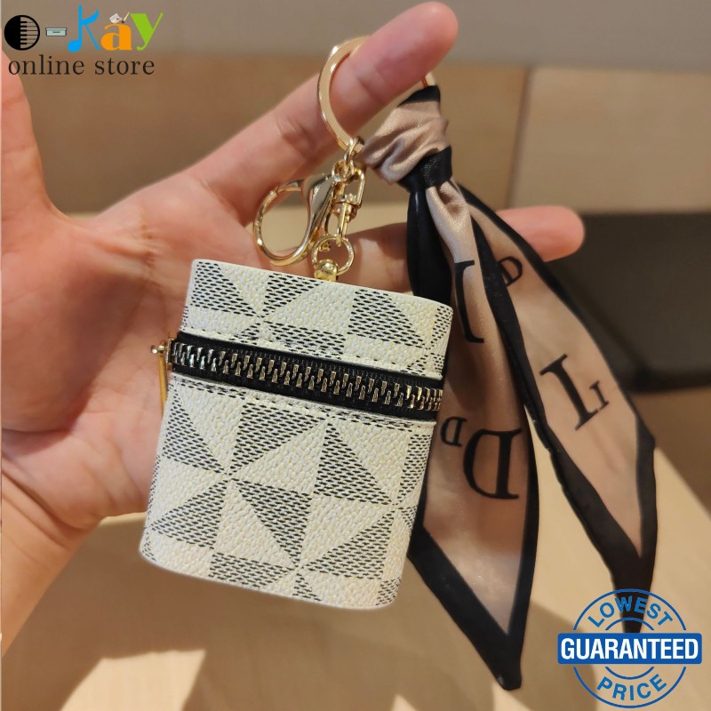 O-KAY Fashion Coin Purse Keychain Mini Portable Lipstick Bag Storage ...