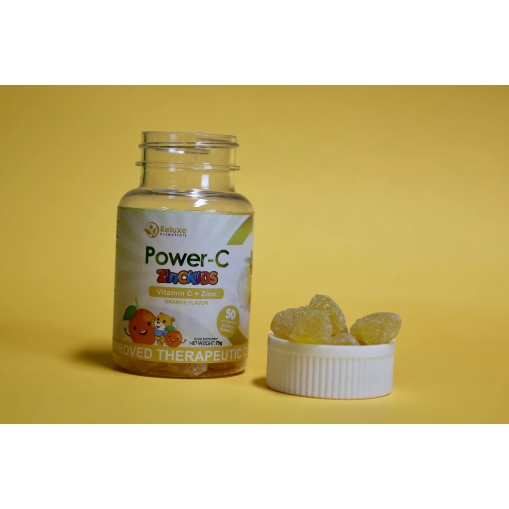 POWER C ZINCKIDS VITAMIN C with Zinc Chewable Gummies 50pcs (for Kids ...