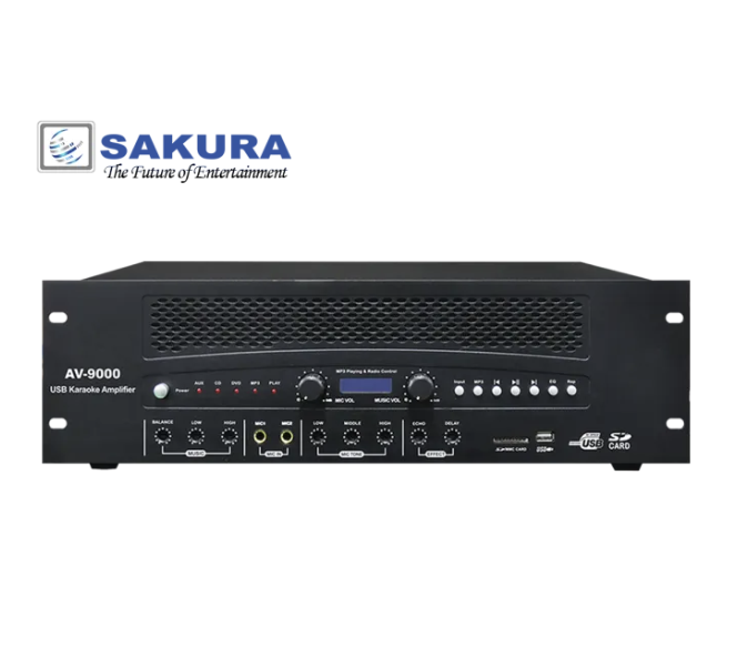 SAKURA USB Karaoke Amplifier AV-9000 1800W | Lazada PH
