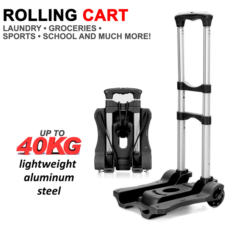 Shopping cart folding trolley Luggage cart Aluminum trailer Small ...
