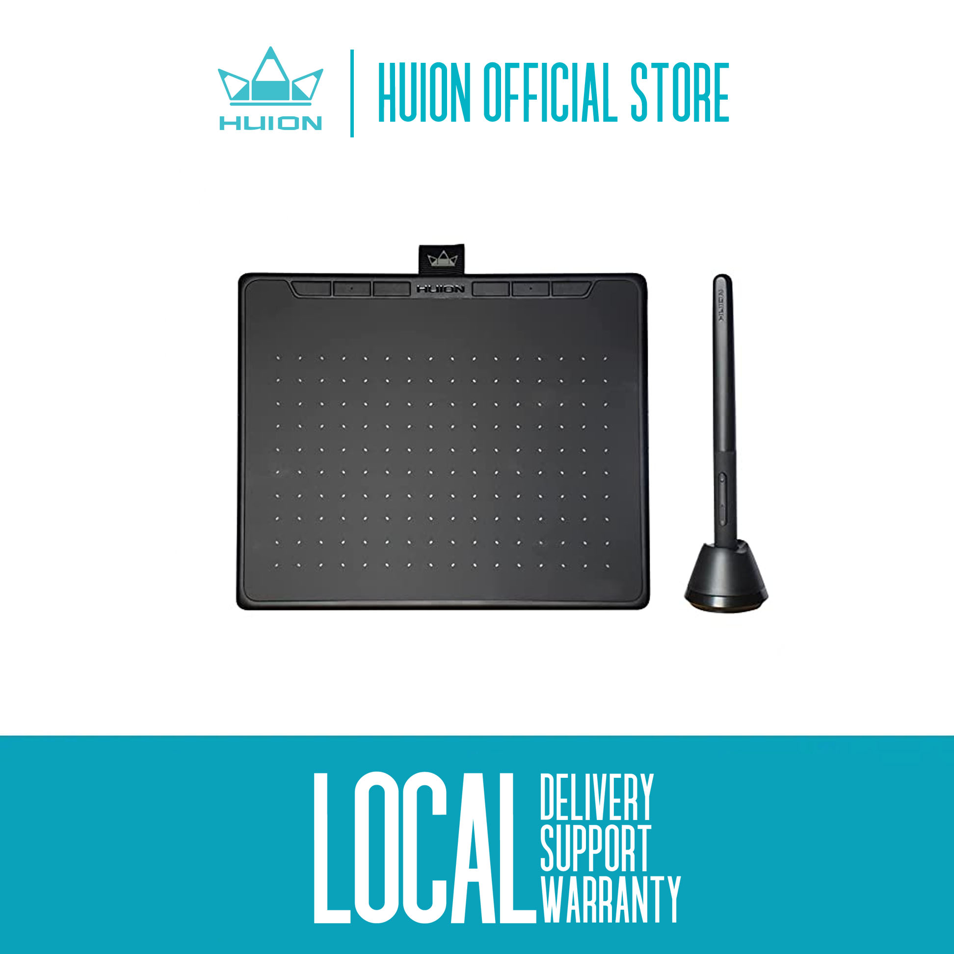 Huion Inspiroy RTS300 COSMO BLACK Lightweight Graphics Drawing Tablet ...