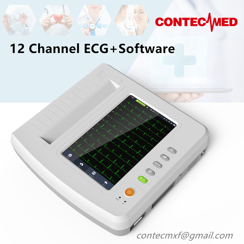 CONTECMED Touch 12 channel ECG Machine EKG Electrocardiograph Software ...