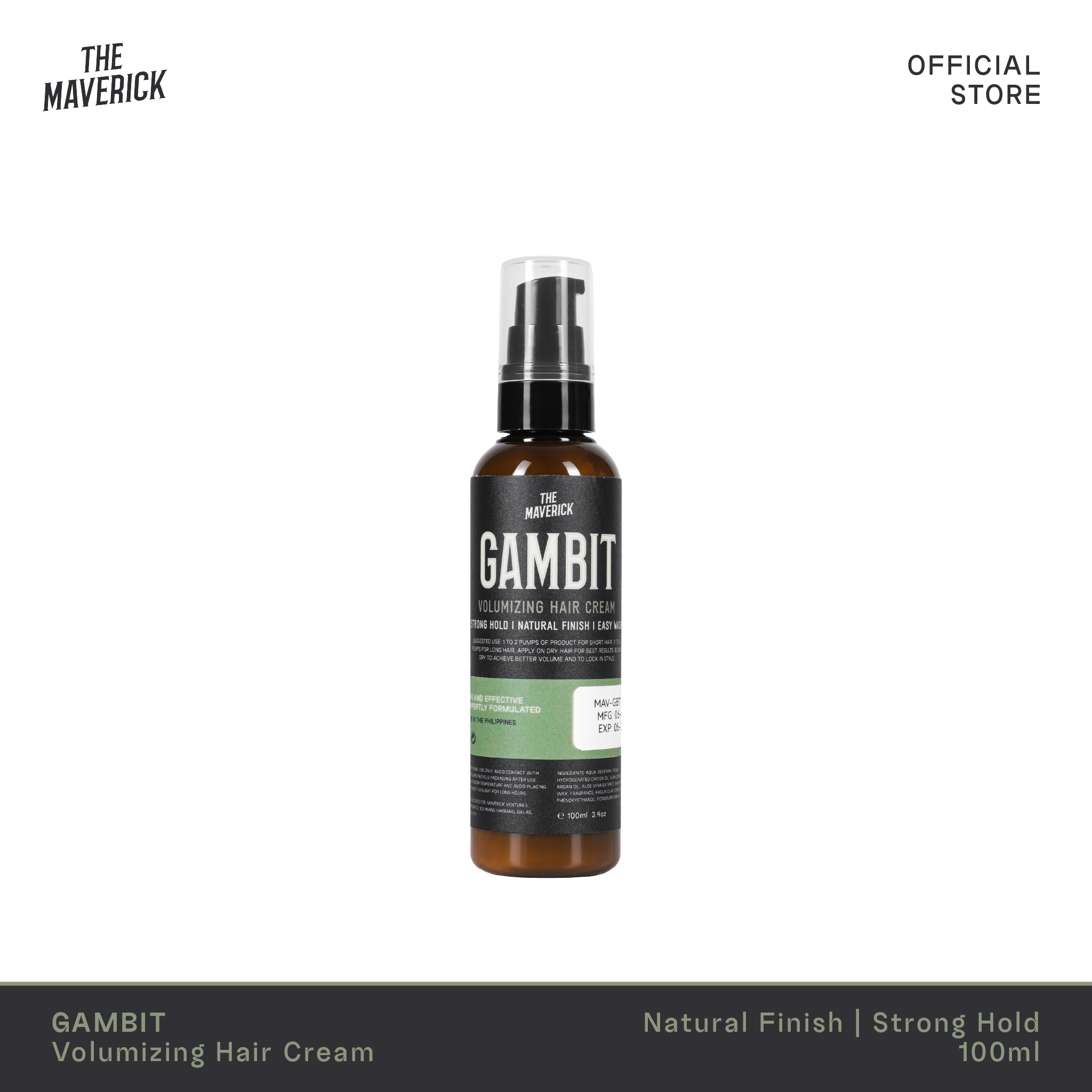 Gambit Volumizing Hair Cream by The Maverick | Lazada PH
