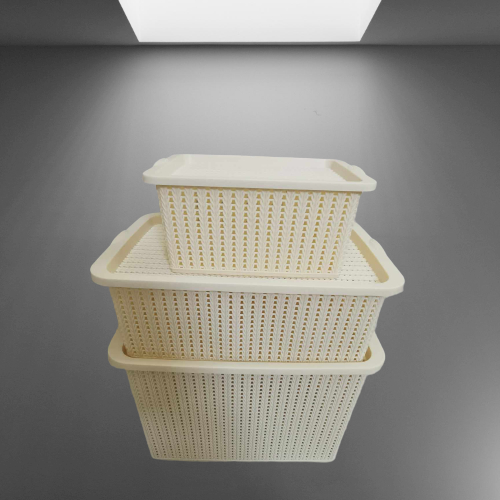 HIGH QUALITY STORAGE BOX RATTAN DESIGN with cover | Lazada PH