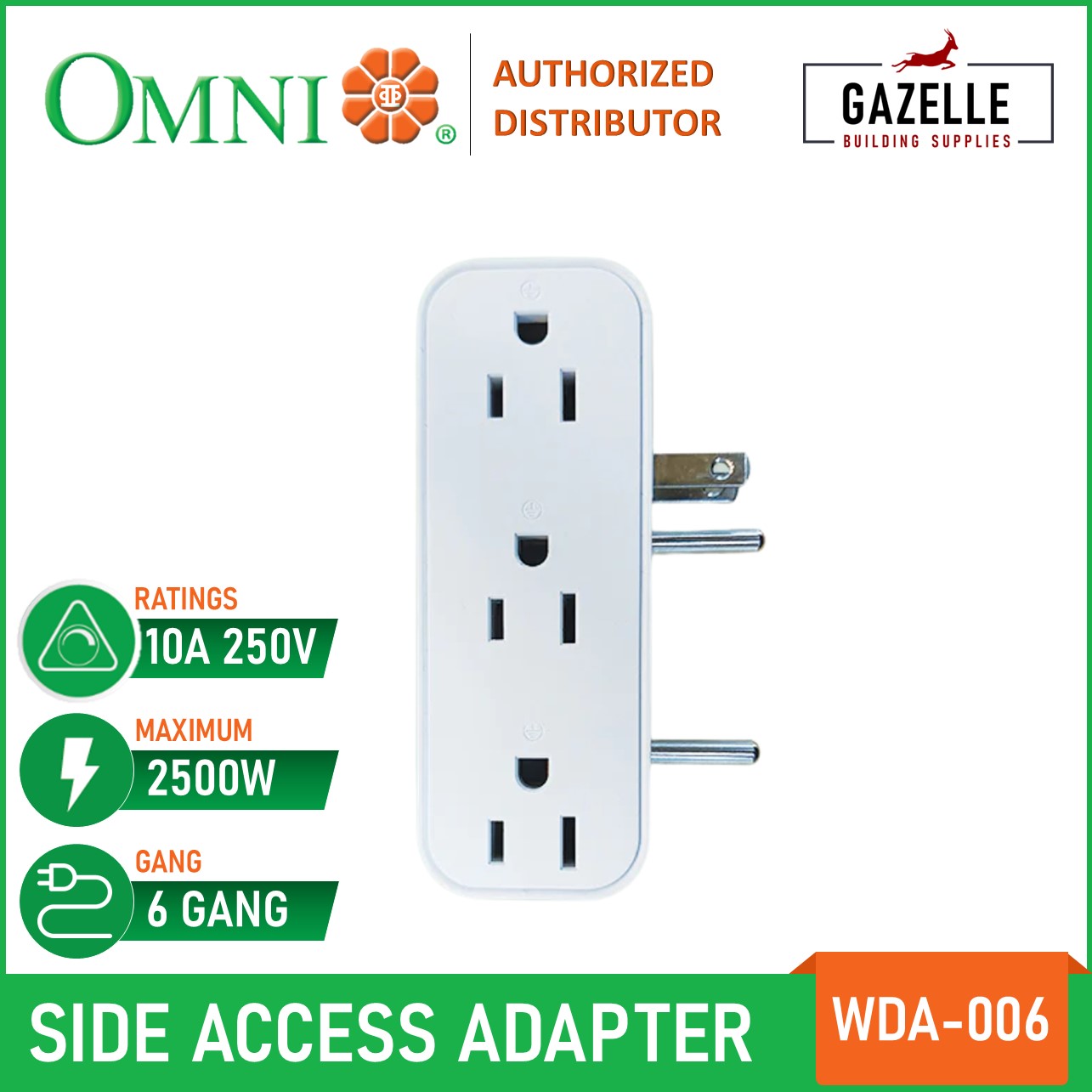 Omni Universal Socket Adapter Plug Adapter Outlet Adapter Travel ...