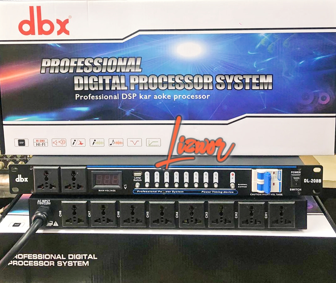 DBX DL-208B power sequencer professional 10-way switch sequence ...