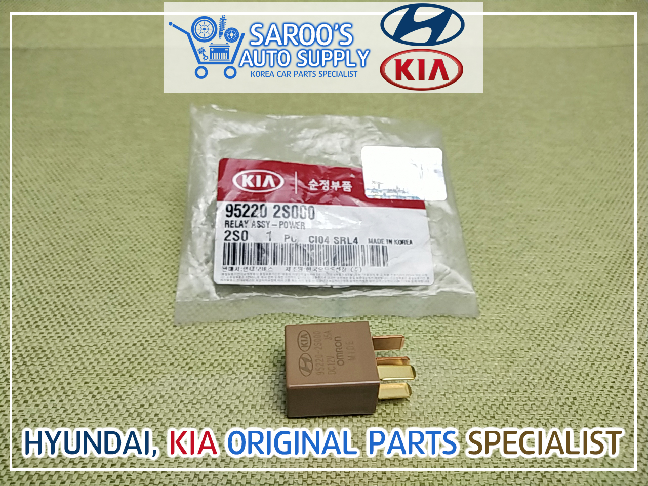 Relay For Hyundai , Kia Original Hyundai Parts [Genuine Parts] 95220 ...