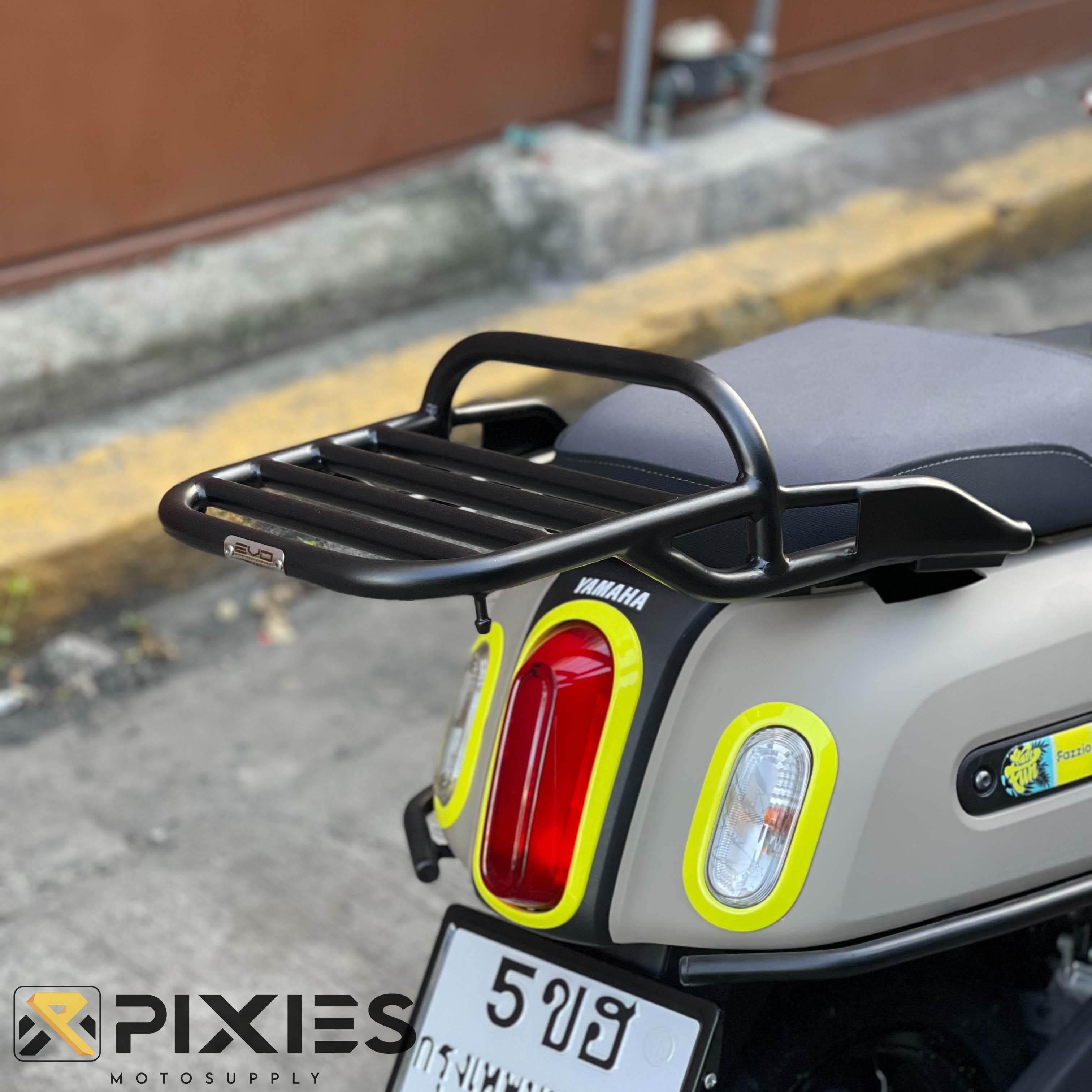 BKFRACKRM1BL Yamaha Fazzio 125 Evo Rear Topbox Box EVO Bracket Carrier ...