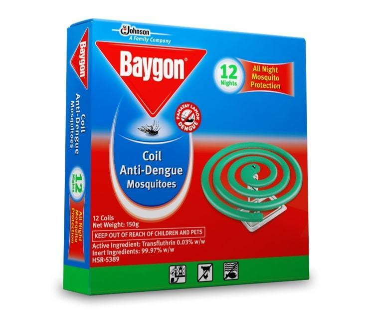 Baygon Mosquito Coil Anti-Dengue Green 12's | Lazada PH