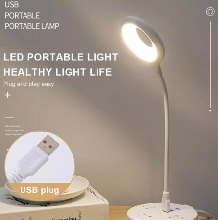 USB Lamp Table Lamp Rechargeable Reading LED Study Lamp Touch Night ...