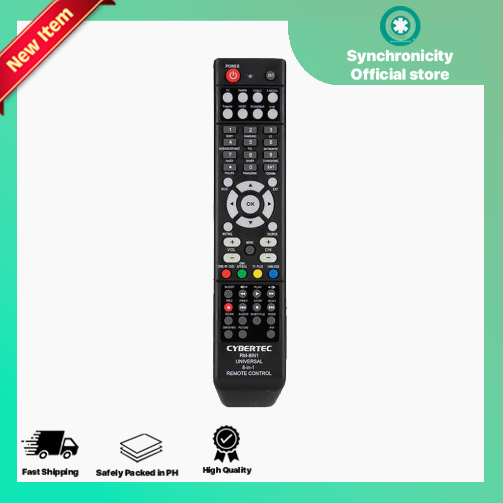 Cybertec Universal 8-in 1 Remote Control | Lazada PH