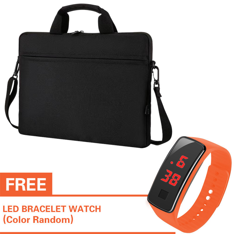 【With a free second-generation LED watch】COD Laptop bag unisex shoulder ...