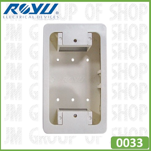 JM H-0033 | Royu PVC Utility Box Surface Type w/ Screw and Tox | RUB2 ...